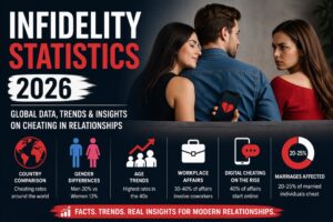 Infidelity Statistics 2026: Global Data, Gender, Age & Trend